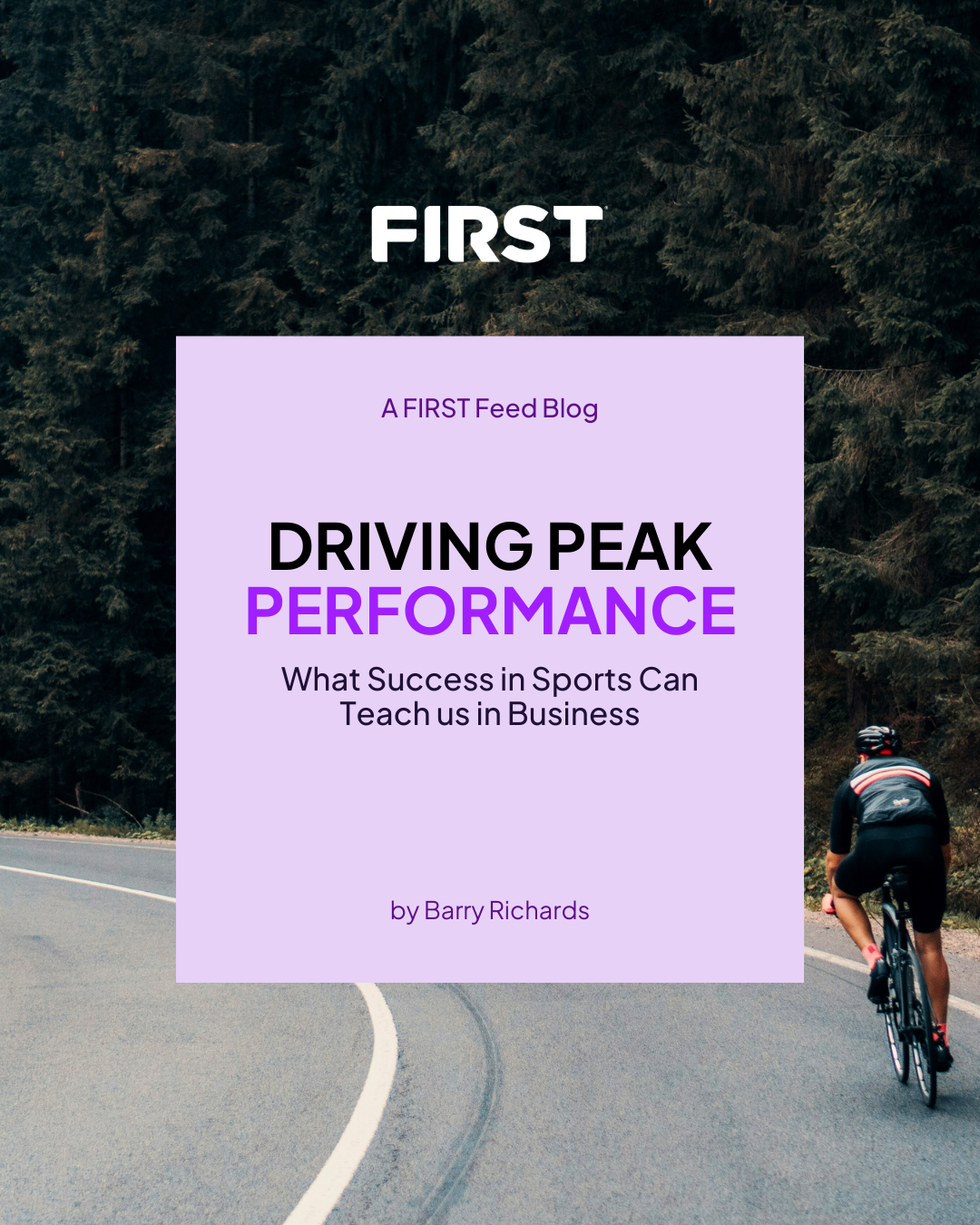 Driving Peak Performance - FIRST