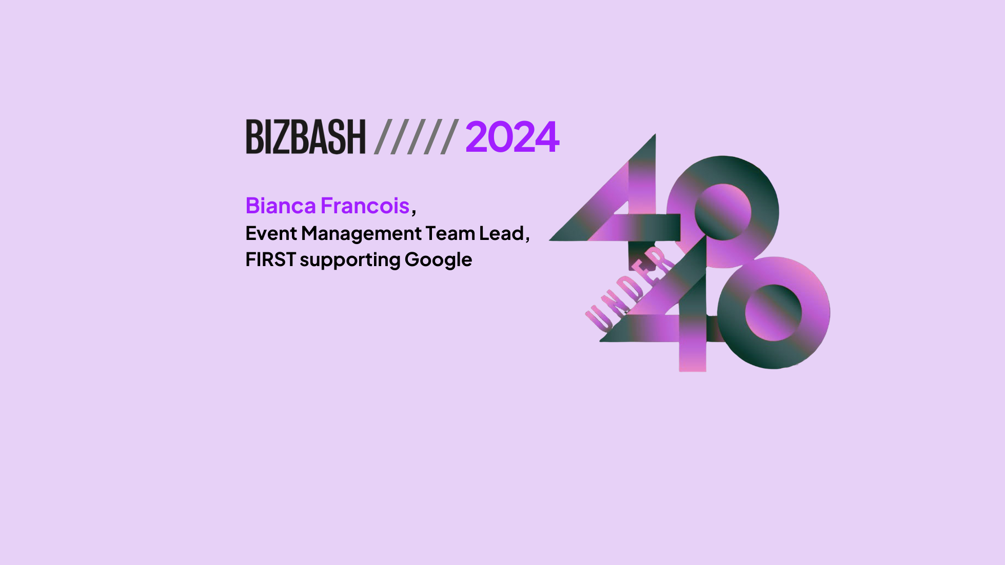 Bianca Francois Selected as a BizBash 40 under 40 List Recipient
